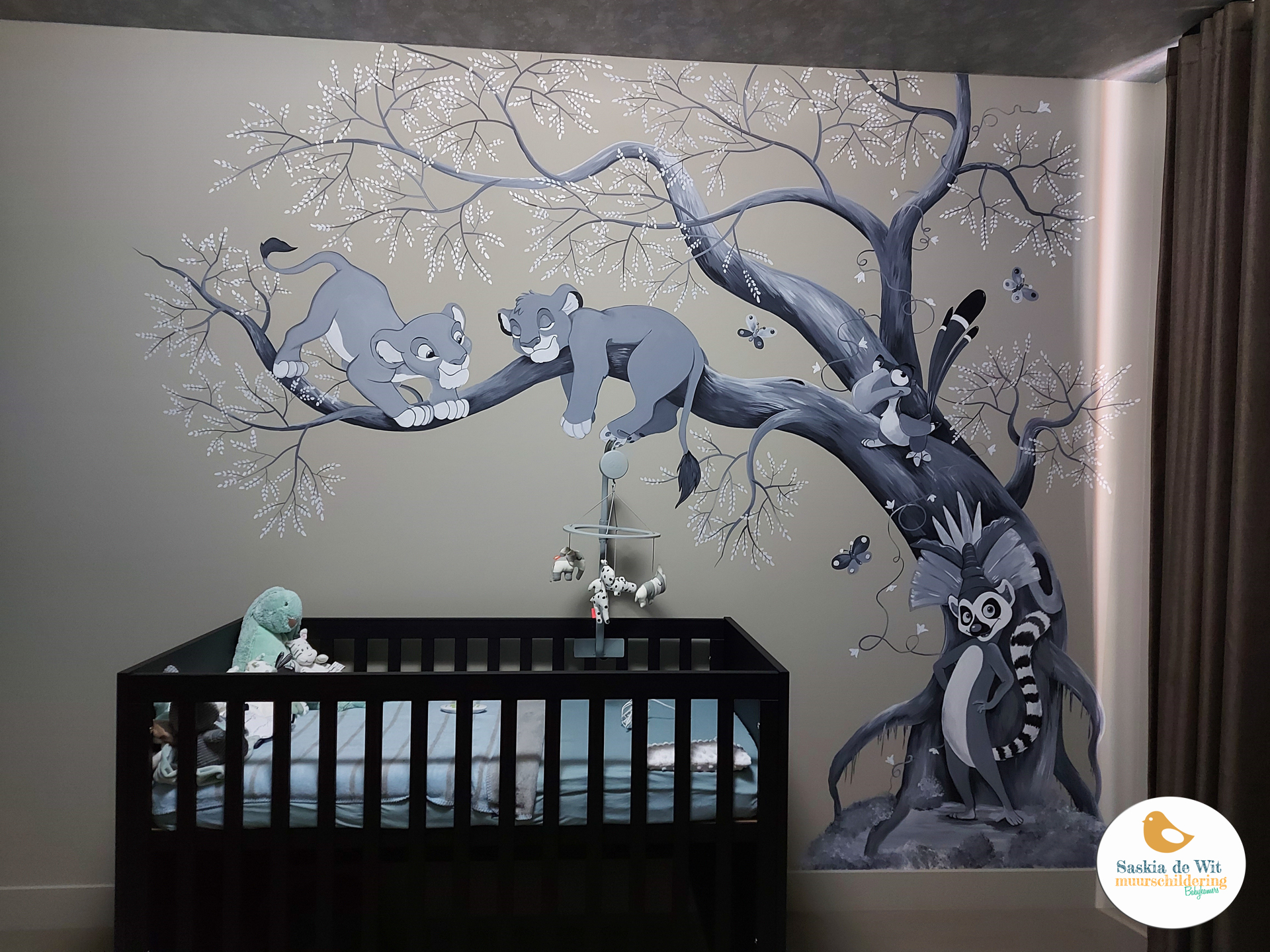 Lion King muurschildering – Babykamer Muurschildering