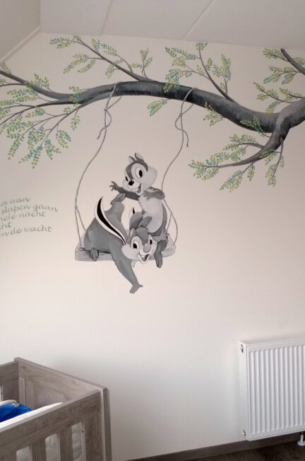 Babykamer Muurschildering – Dé eye catcher in je kamertje